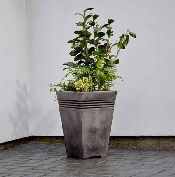Strata Tall Milano Pewter Planter 30x46cm - GARDEN & PET SUPPLIES ...