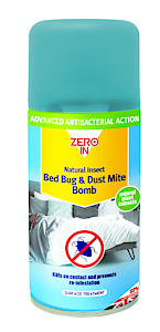 Zero In Bed Bug & Dust Mite Killer Bomb - 150 Ml One-Shot Aerosol ...